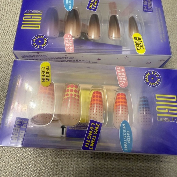 digi beauty | Makeup | Digi Beauty Coffin Press On Nails | Poshmark